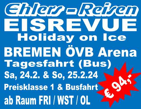 Ehlers-Reisen Neuenburg - Aktuelles