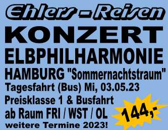 Ehlers-Reisen Neuenburg - Aktuelles